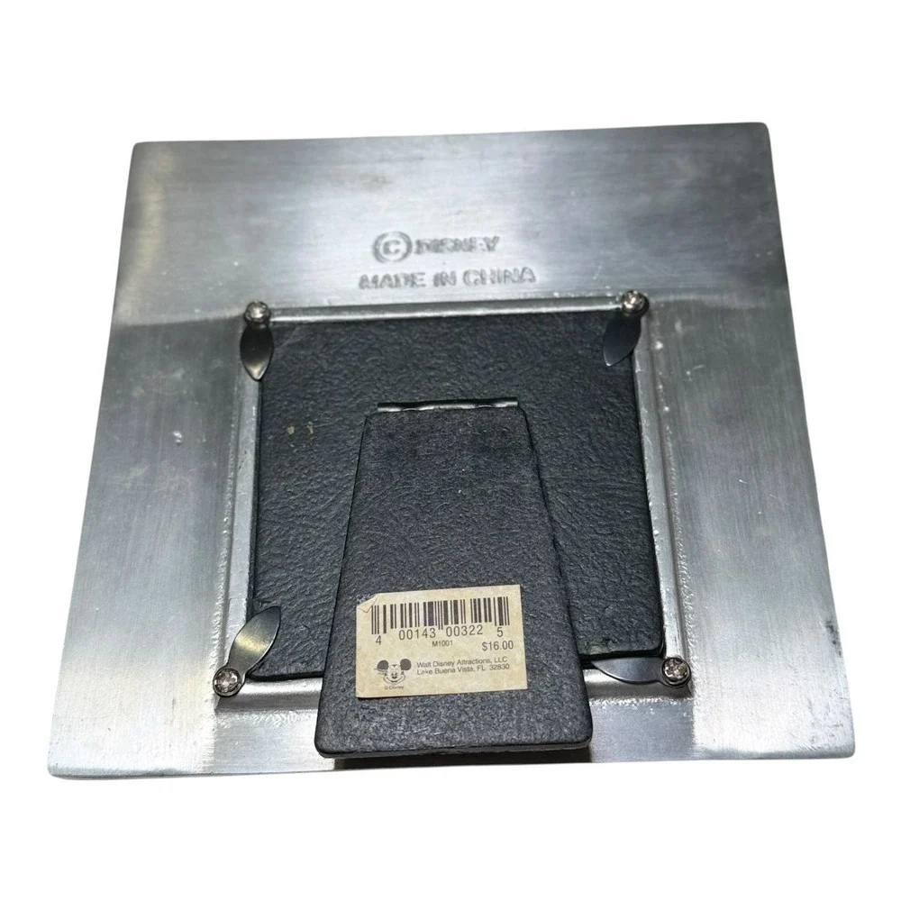Disney | Accents | Disney Mickey Mouse Photo Frame Red Silver Metal ...